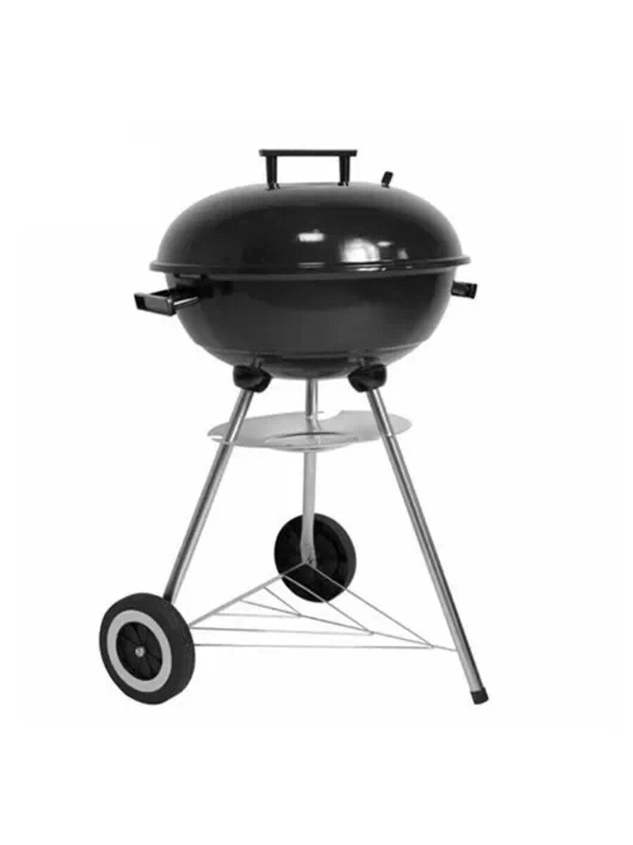 KNOW EASY-Гриль угольный Weber Compact Kettle уличный для дачи и пикника, черный, 47 см