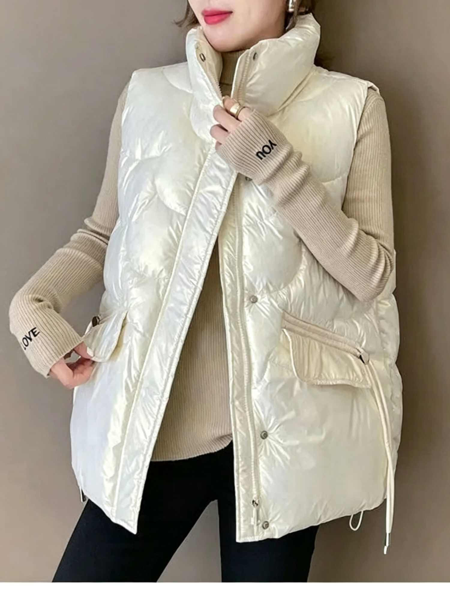Жилет , размер 46, white