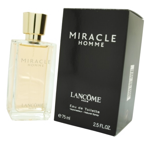 Lancome Miracle Homme мужской парфюм 75 мл - Ланком Миракл Хом туалетная вода мужская