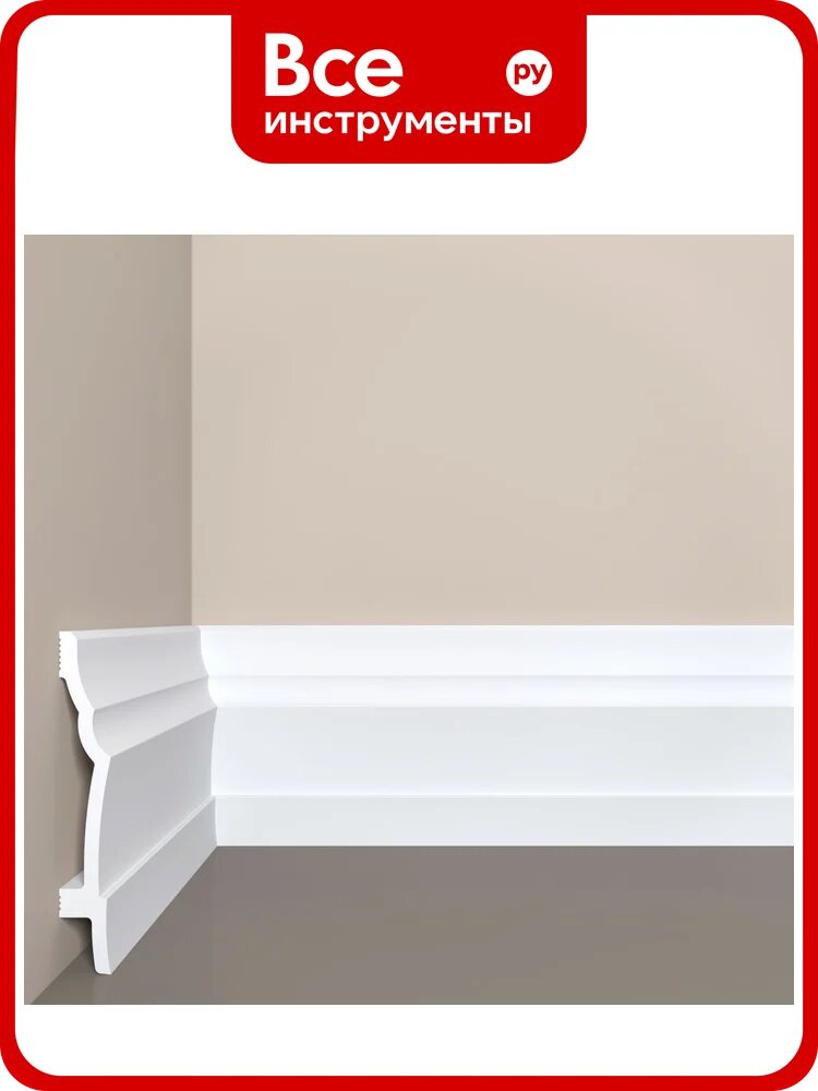 Напольный плинтус Bello deco XPS П 19 120x18 мм 00-00105369