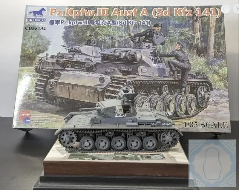 Сборная модель 135 Немецкий танк Pz.Kpfw. III Ausf. A, CB35134 с фототравлением и интерьером башни