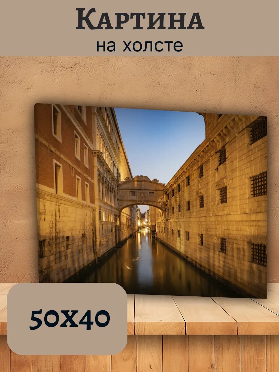 Картина Италия Italy 40x50 Венеция мост Слез