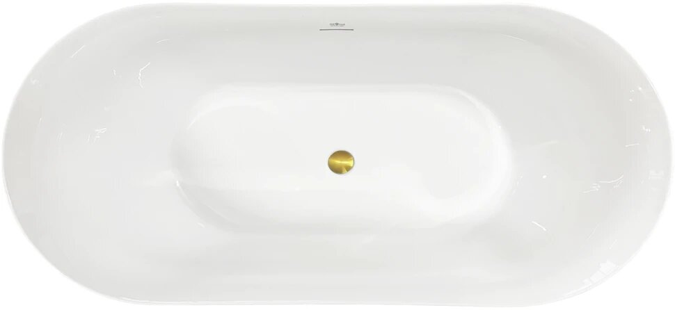 Акриловая ванна Royal Bath Pafos RB610000GD 180x80 см, отдельностоящая, белый