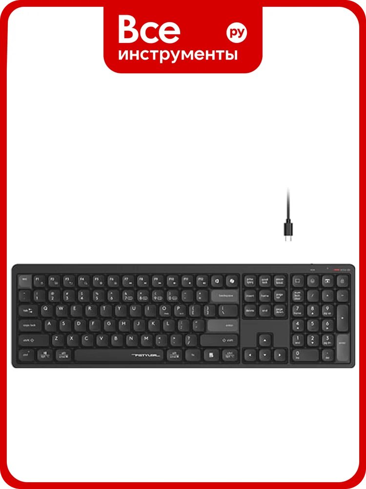 Клавиатура A4TECH FBX55C черный USB беспроводная BT/Radio slim Multimedia 2062433