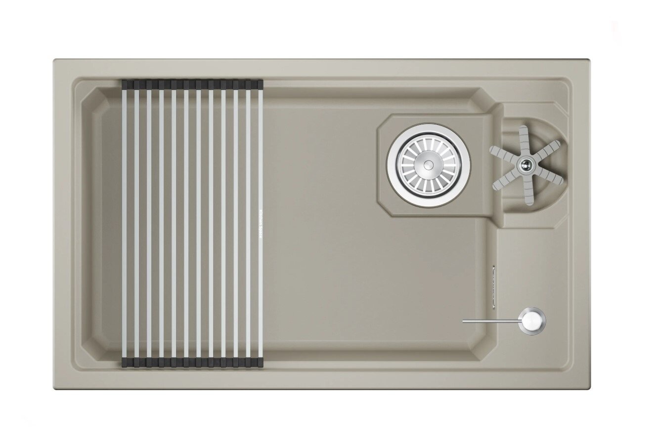 Кухонная мойка GRANULA KITCHEN SPACE RINZER кварц (7309RU, креман)