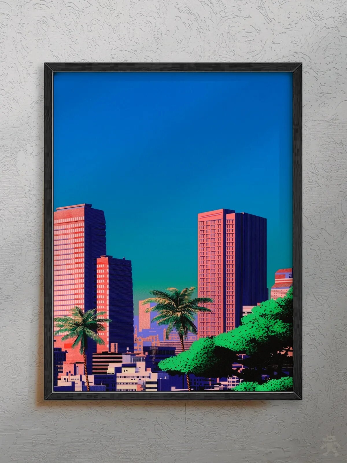 Интерьерный постер "Palm Skyline" в стиле pinterest, формата 30x40 см.