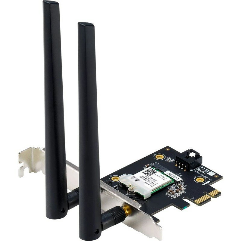 Wi-Fi адаптер ASUS PCE-AXE5400 PCI Express, Wi-Fi 6, 2,4/5/6 ГГц, Bluetooth 5.0 90IG07I0-ME0B10