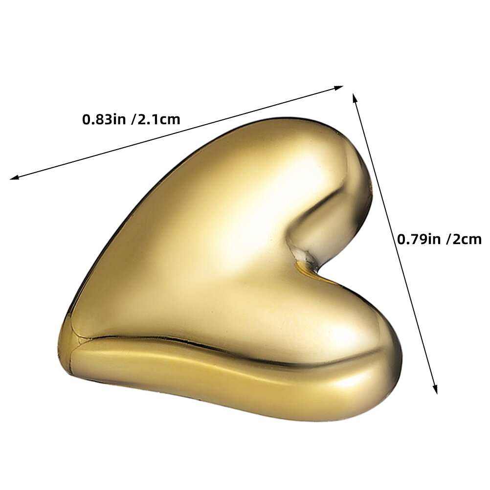 Сердцеобразные Магниты Для Холодильника, Серебряный Цвет, 2.10X2.00X0.60Cm, Организация И Декор, Набор 20 Штук