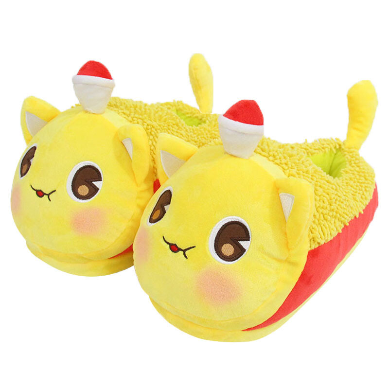 Хлопковые тапочки Kawaii Pusheen, зимние удобные теплые тапочки с героями мультфильмов аниме на мягкой подошве для мальчиков и девочек, подарок н