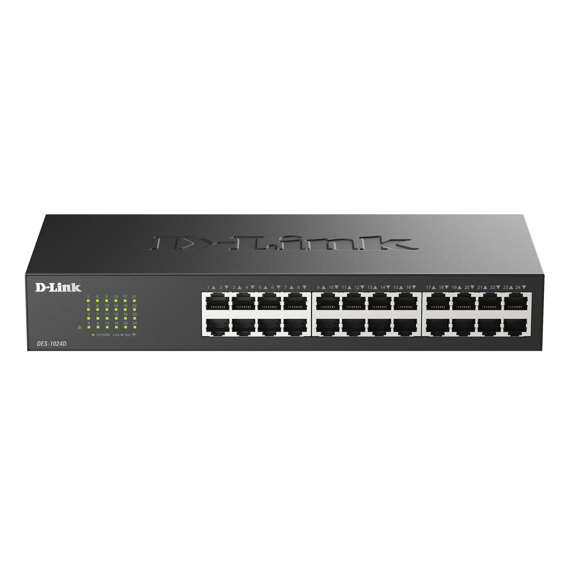 Коммутатор D - Link DES - 1024D/H2A неуправляемый, 24xRJ45 100Мбит/с