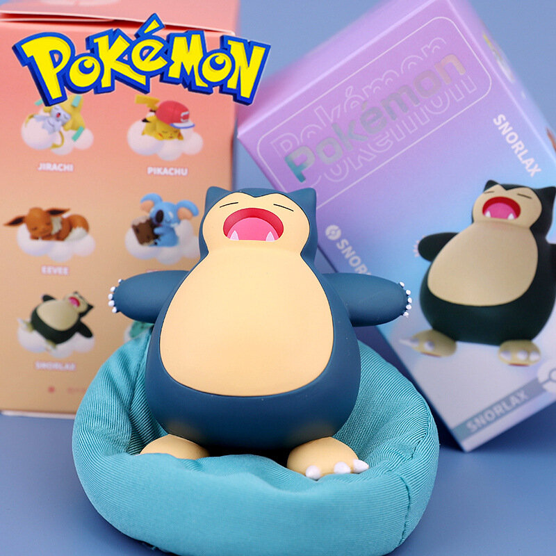 Фигурка аниме Sleeping Snorlax Pokemon 8 см, Прочные, высококачественные материалы