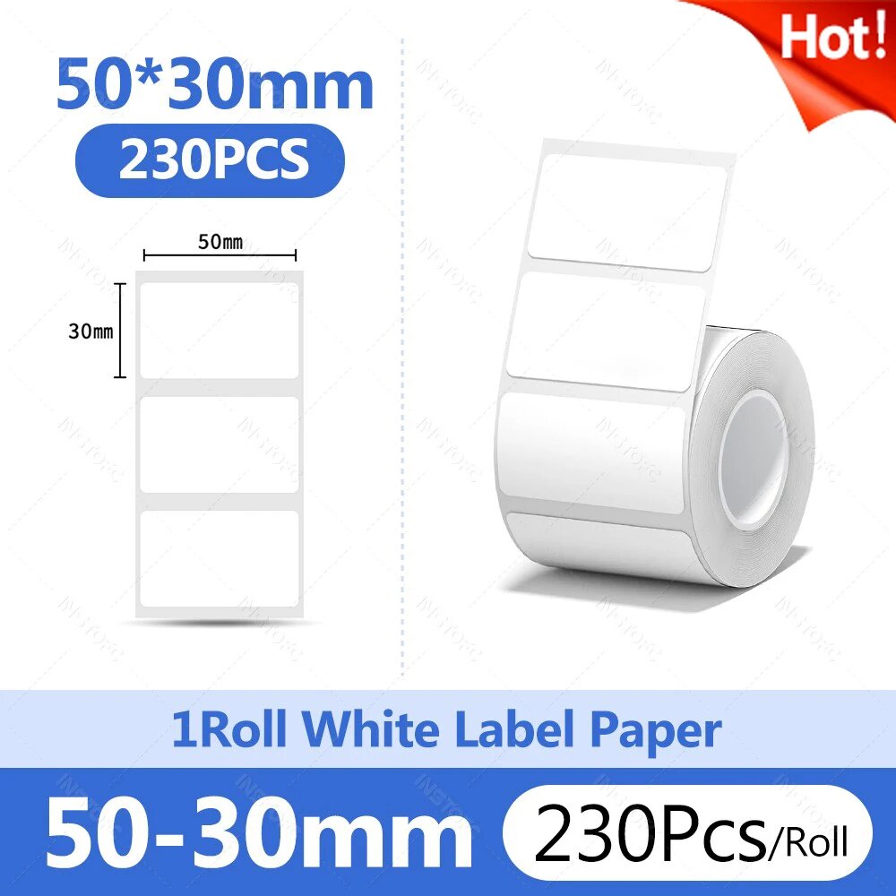 Самоклеящаяся термобумага Niimbot для этикеток 50x30mm-230pcs