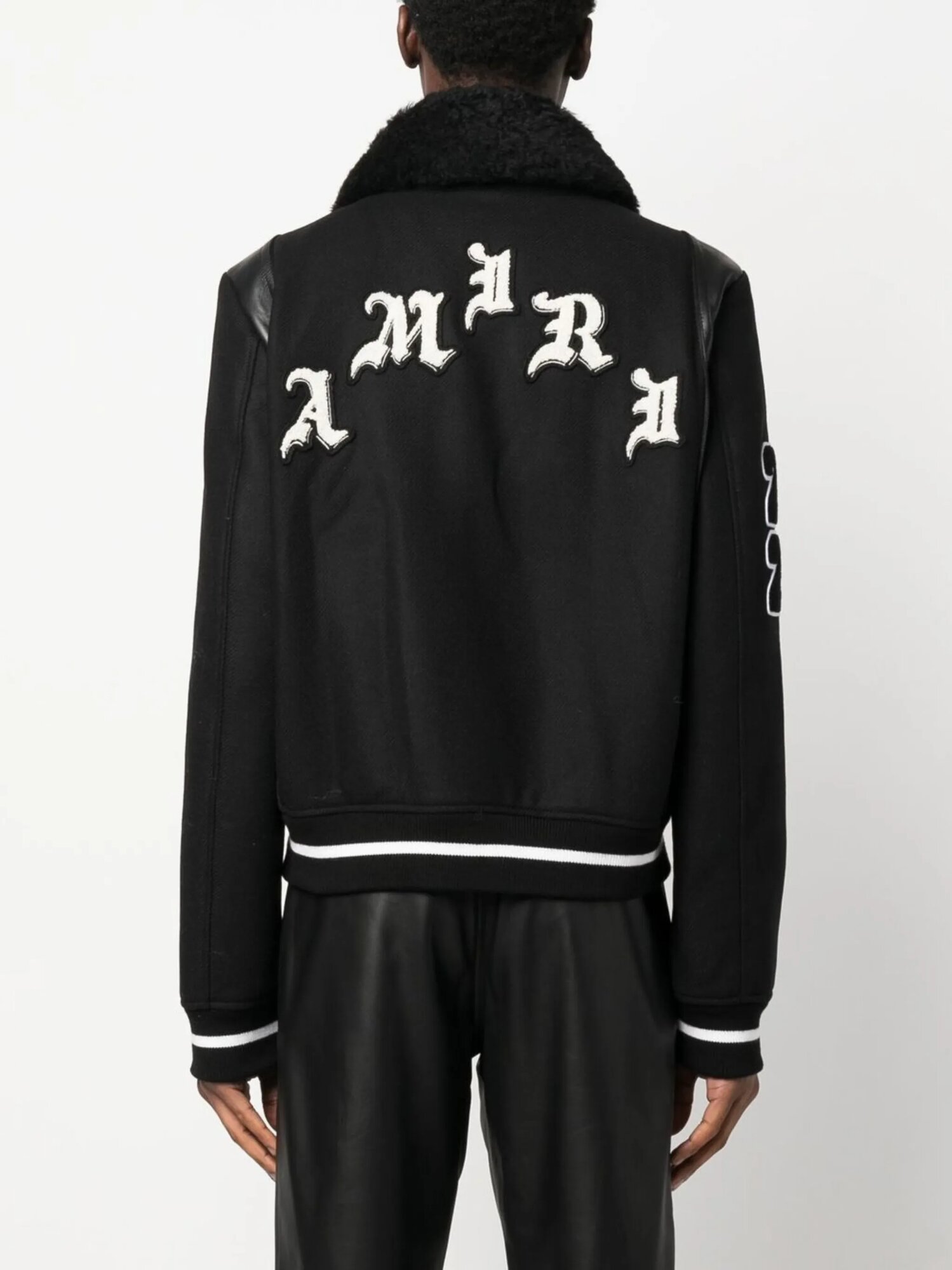 Куртка AMIRI Wes Lang varsity jacket, размер 44, черный — фото 1