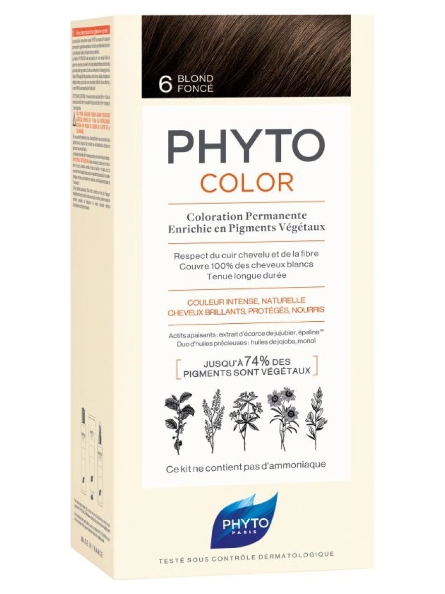 Краска для волос Phyto Color тон 6 темный блондин