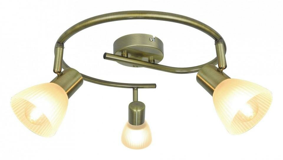 Потолочный светильник Arte Lamp Parry A5062PL-3AB цвет плафона подвески Белый, цвет арматуры Бронза