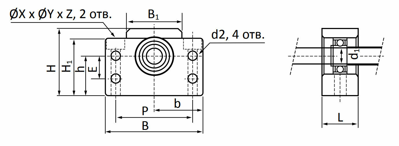Опора ШВП BF15 TECHNIX — фото 1