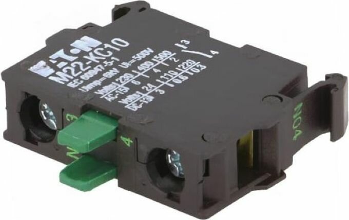 Контактная группа EATON M22-KC10 22мм RMQ-Titan -25-70 град. C на заднюю стенку 1шт