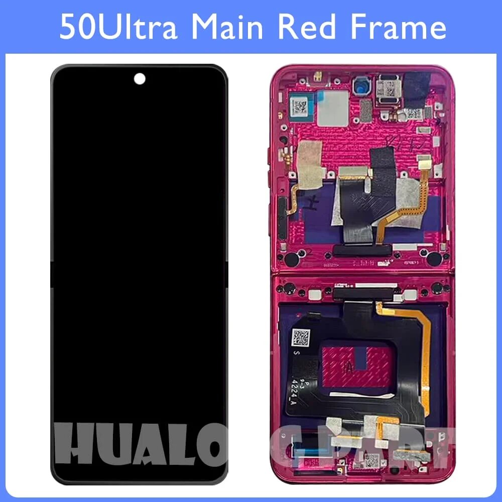 6,9 "AMOLED для Motorola Razr 50 Razr 50 Ultra основной ЖК-дисплей с цифровым 50Ultra Red Frame