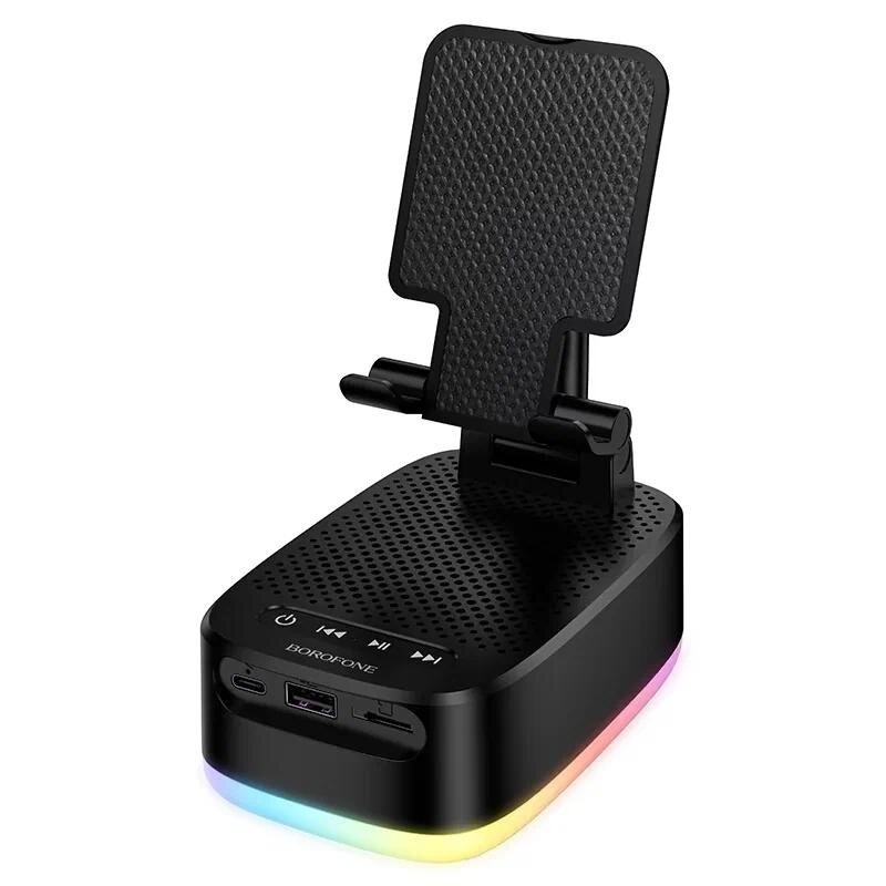 Держатель-подставка Borofone BR200 черный, встроенный powerbank