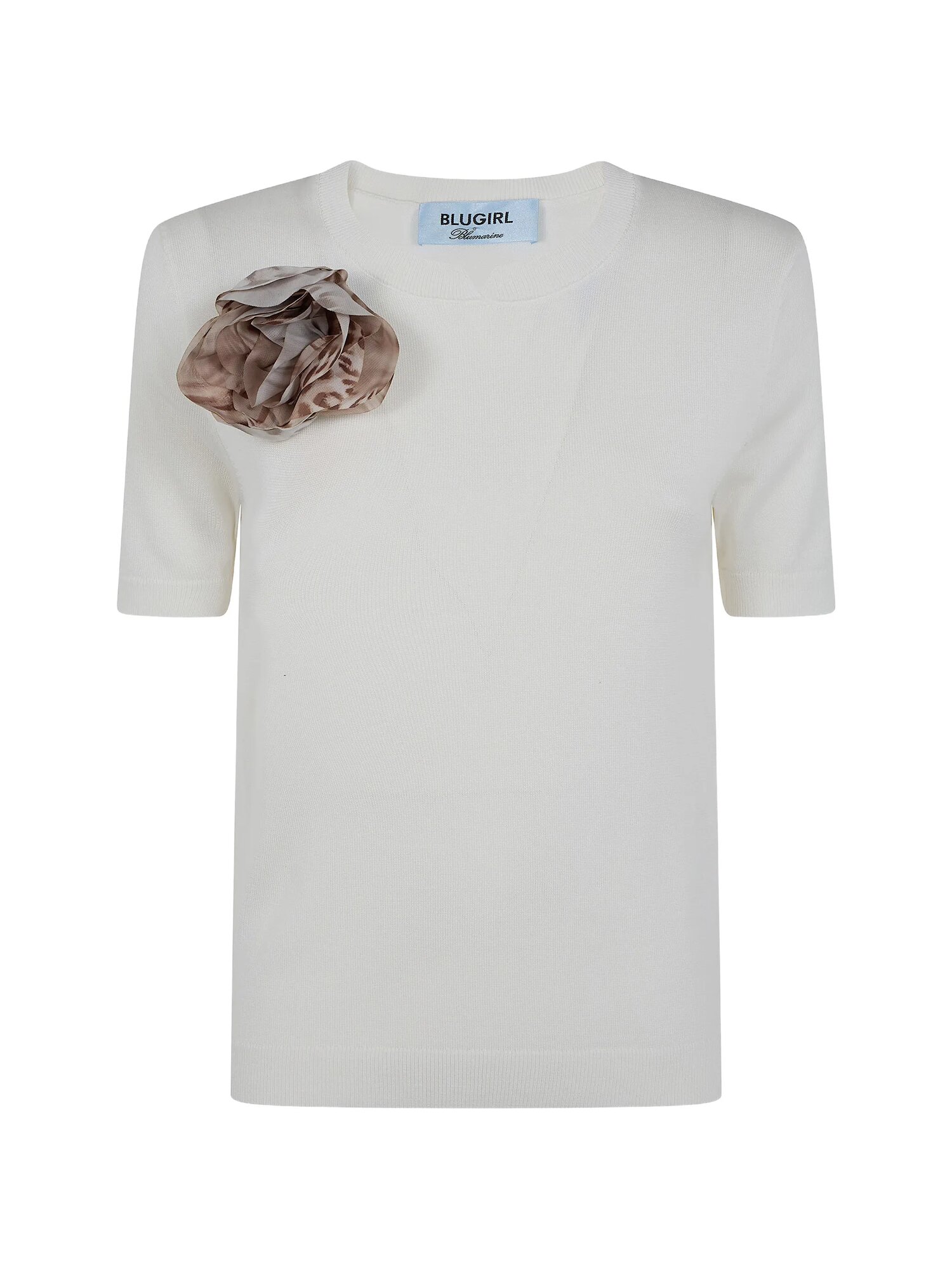 Футболка Floral-appliqué short-sleeve T-Shirt