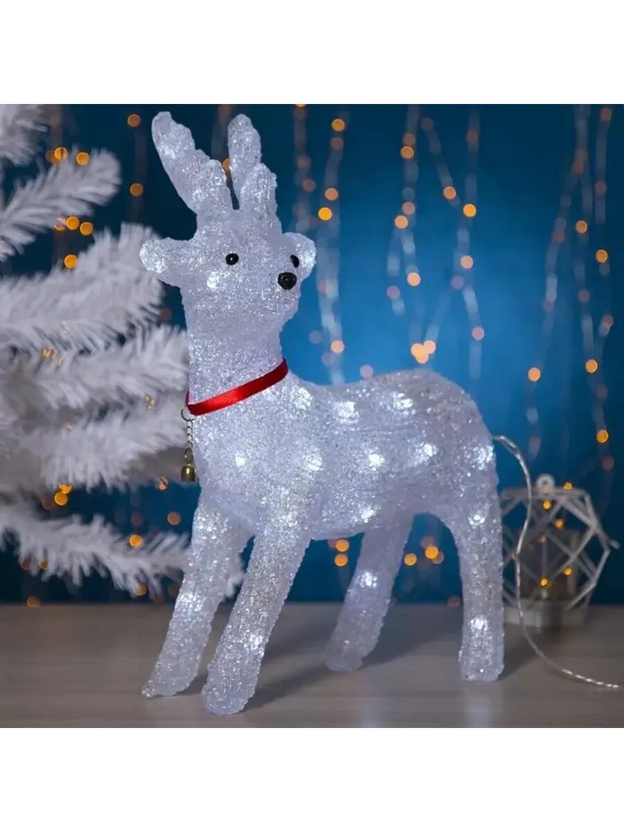 Декоративный оленёнок с LED освещением