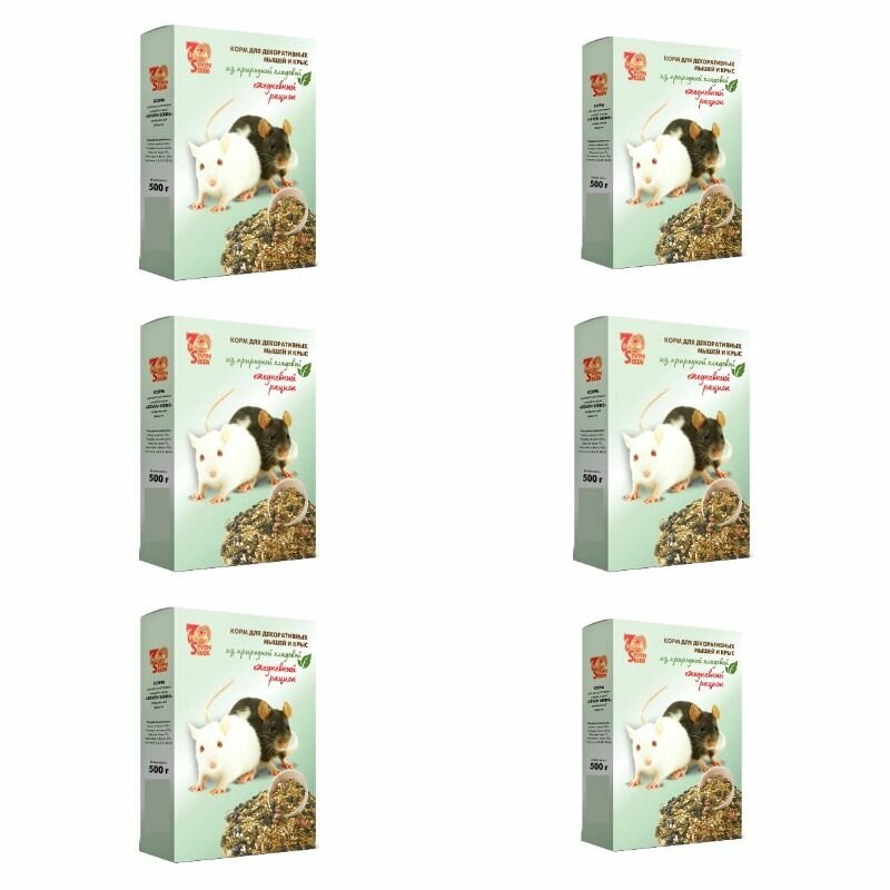 Seven Seeds Корм для мышей и крыс Стандарт, 500 гр, 6 уп