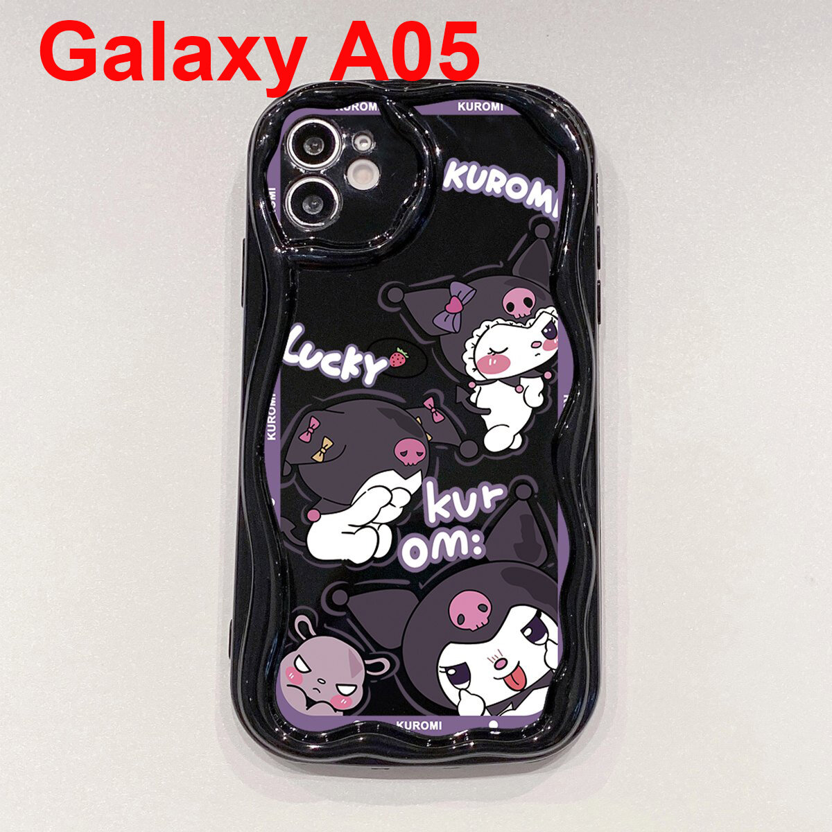 Чехол для Galaxy A05 неправильной формы с принтом Куроми и Мелоди. Мягкий чехол для телефона.
