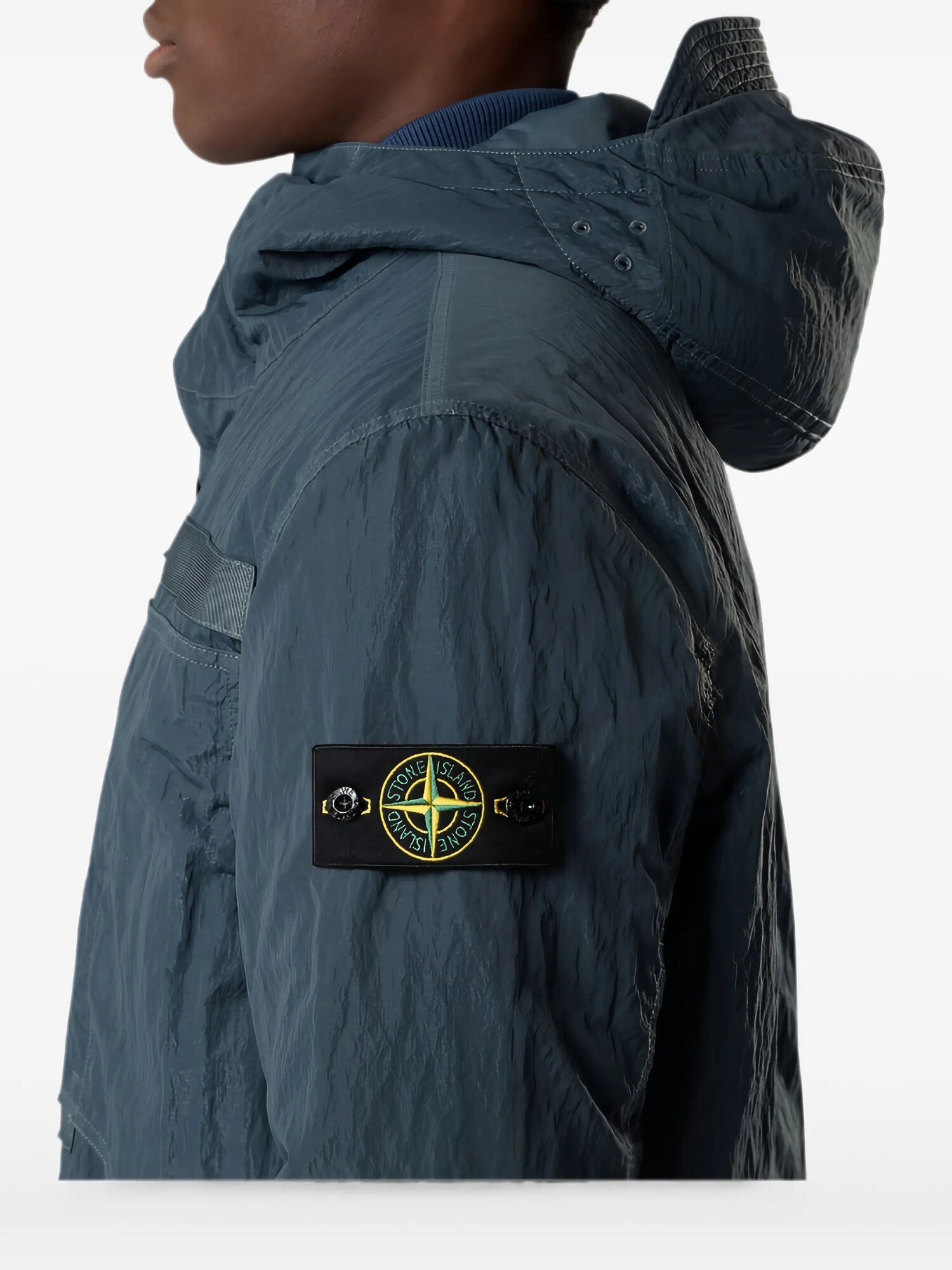 Куртка Stone Island State logo-patch hooded jacket, размер L — фото 1