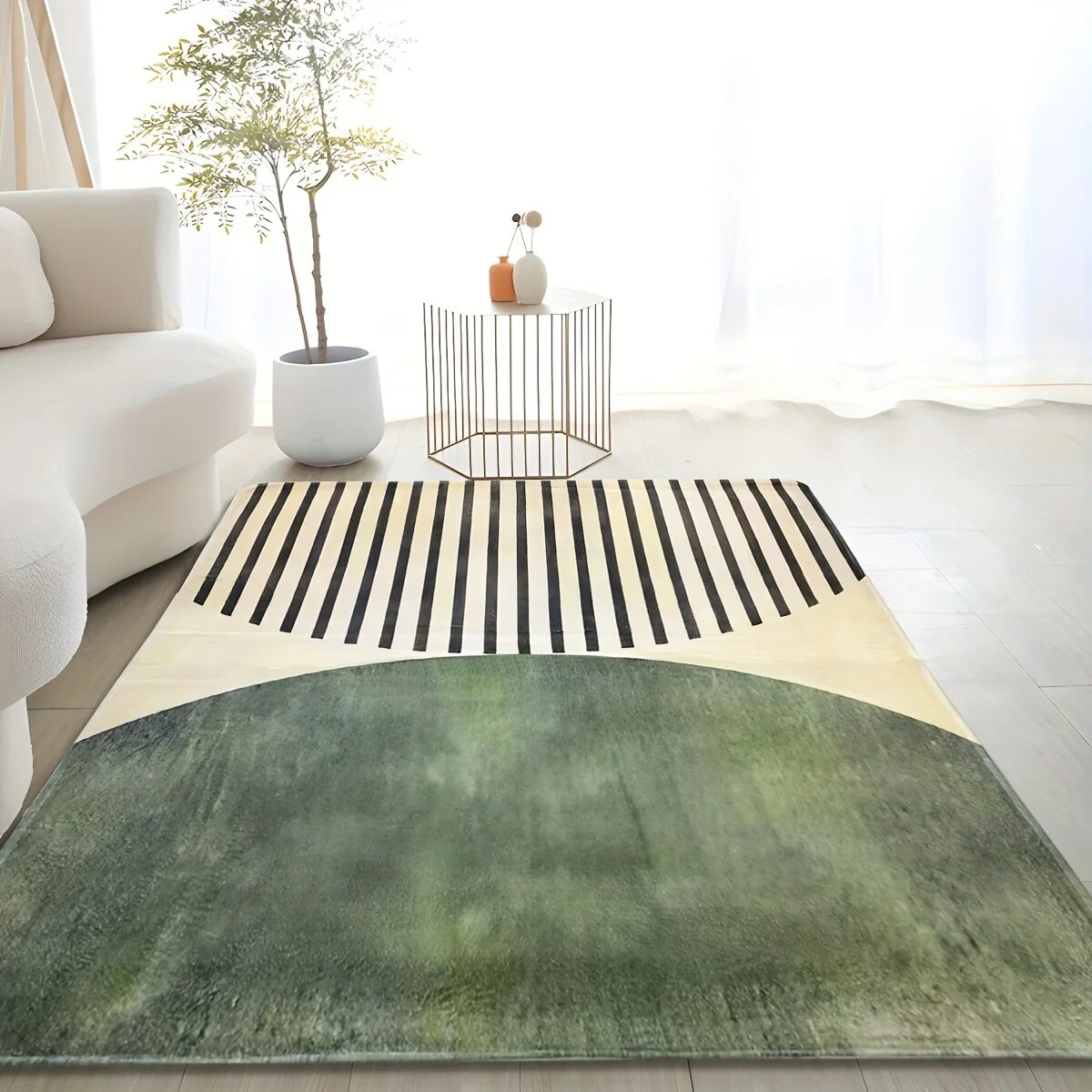 Современный абстрактный ковёр из полиэстера для спальни 60x90cm