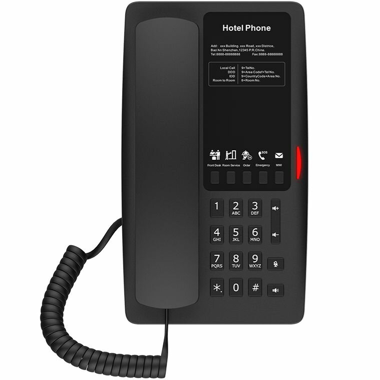 IP-телефон Fanvil H4W 2 SIP, PoE, Wi-Fi, гостиничный