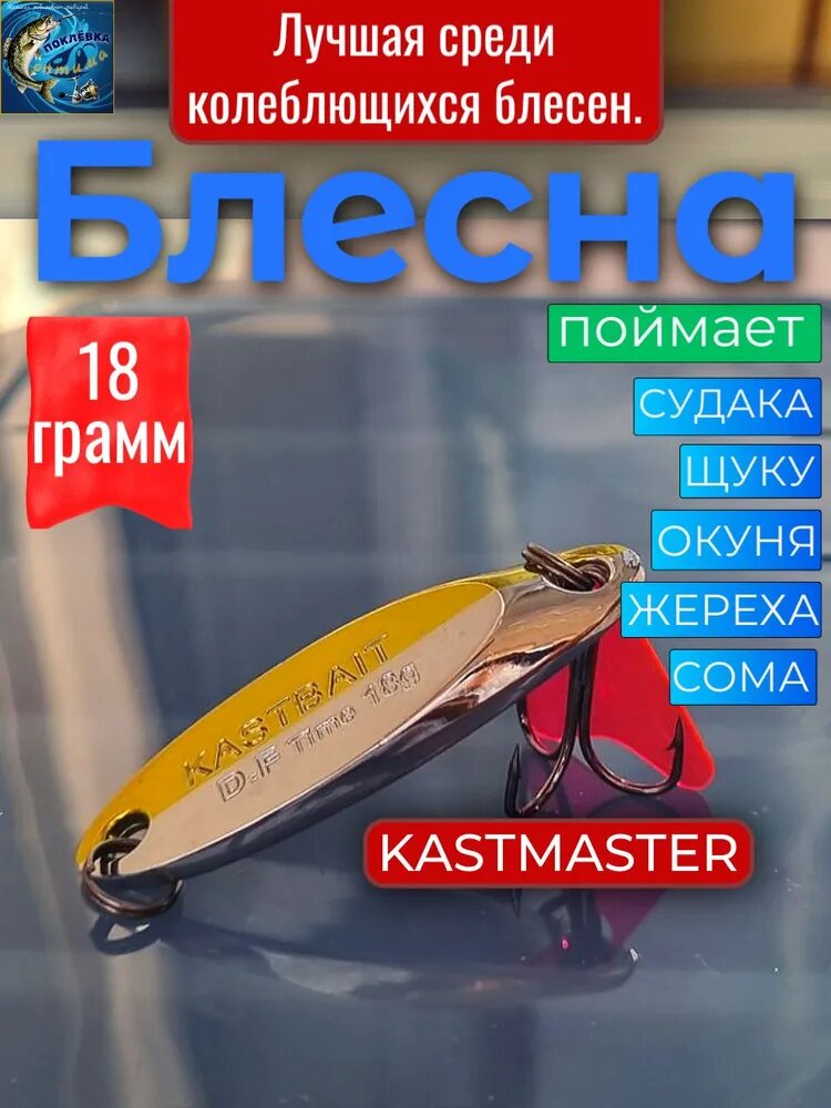 Блесна колеблющаяся для рыбалки / 18гр. на щуку/судака/окуня
