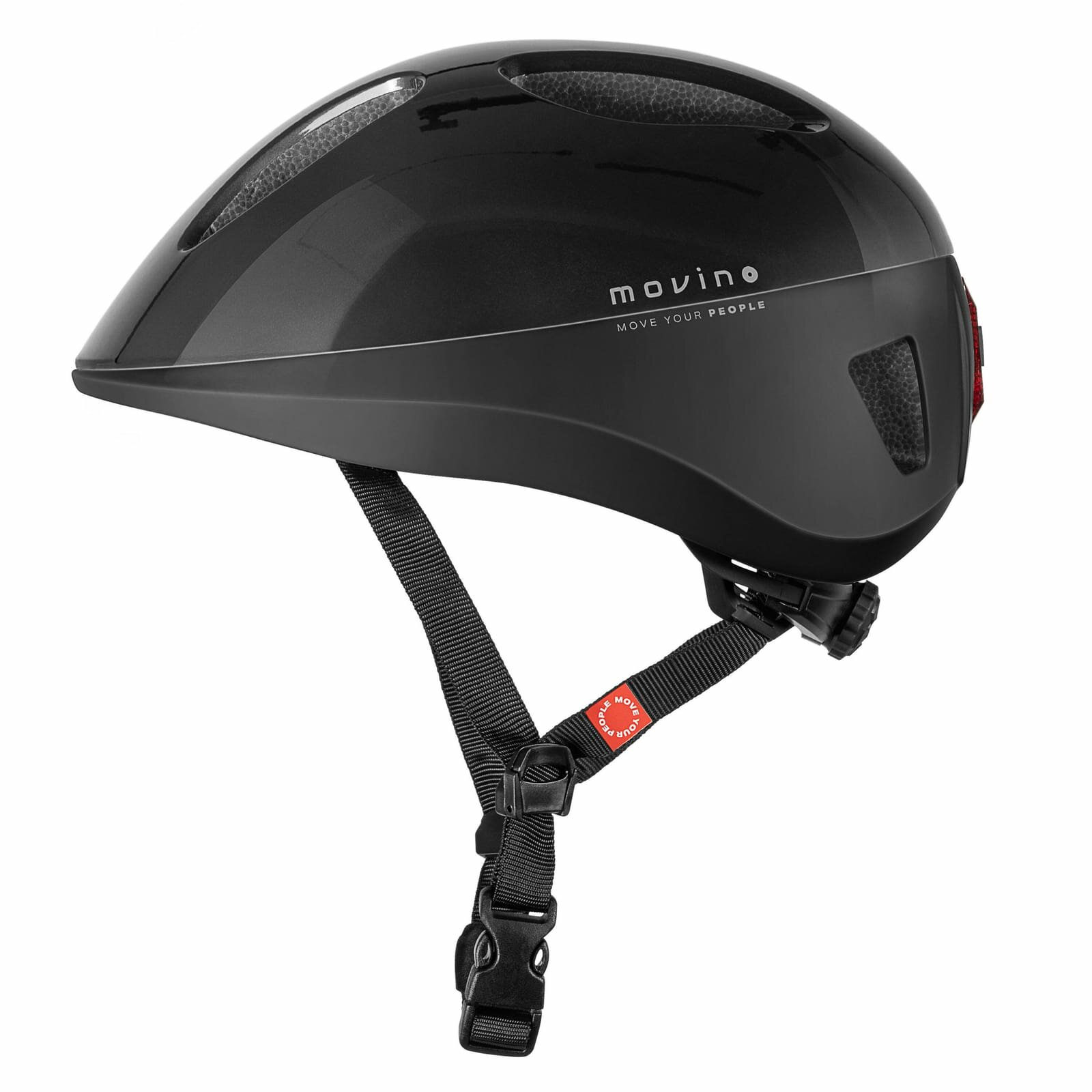 DECATHLON шлем Decathlon movino eclipse, черный/серый, 52-56 см