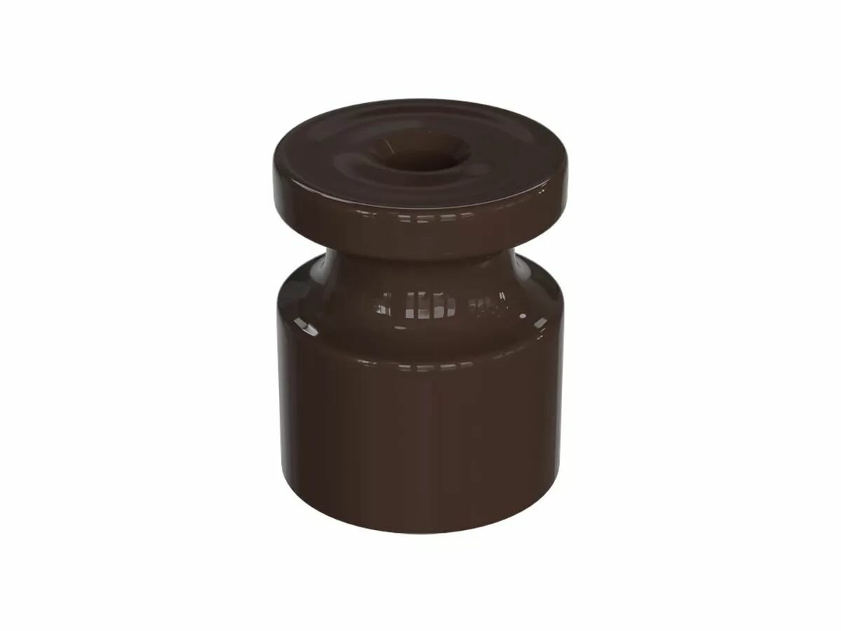 Изолятор мезонинъ Усадьба, пластик, коричневый, GE30025-04, 10 шт.