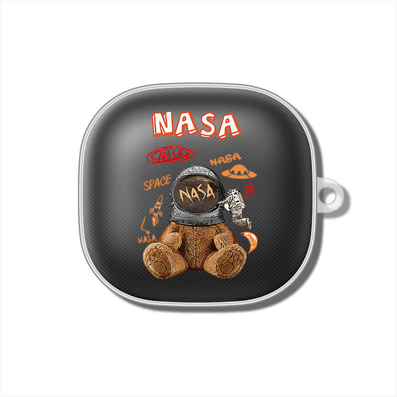 Chekhol dlya Soundcore P40i, prozrachnyy, s medvedem NASA, karabin