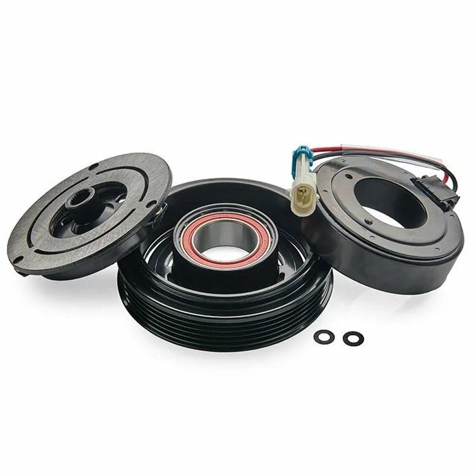 Муфта кондиционера электромагнитная Opel Astra H (1,6, 1,8), Astra G (1,6), Zafira B (5 ручьев)