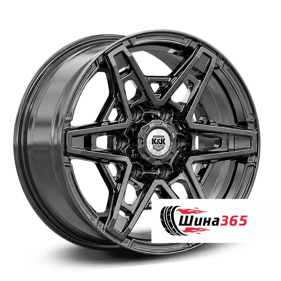 Литой колесный диск КиК Блэкберн R17 / 8J PCD 6x139.7 ЕТ 25 ЦО 77.9 GG