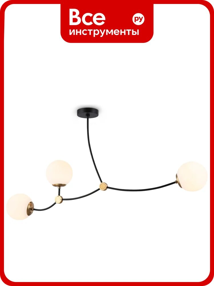Светильник Ambrella Light TR2568, E27, 180 Вт, IP20, черный/бронза