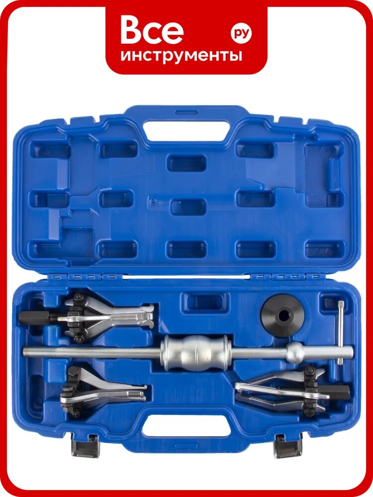3-х лапые съемники в комплекте с обратным молотком WIEDERKRAFT WDK-82011, 3,89 кг, из прочной