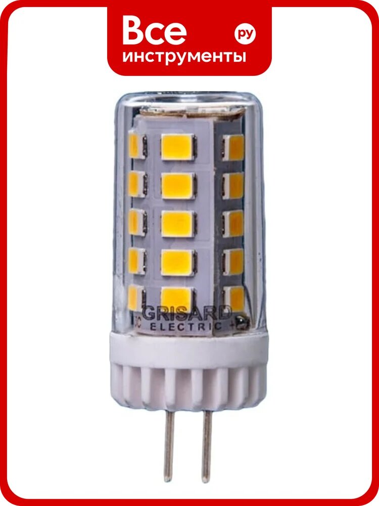 Светодиодная лампа Grisard Electric капсула G4 3Вт 4000K GRE-002-0104(1)