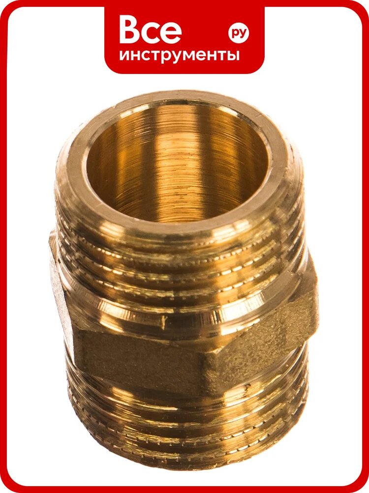 Ниппель STOUT НН 1/2 SFT-0003-001212 RG008Q0O7ET90U профессиональный латунный наружный фитинг ниппель