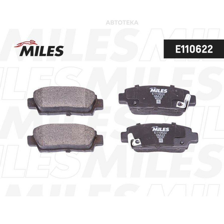 Колодки тормозные TOYOTA CHASER/CRESTA/MARK II/ CROWN/AVALON зад. SemiMetallic MILES E110622
