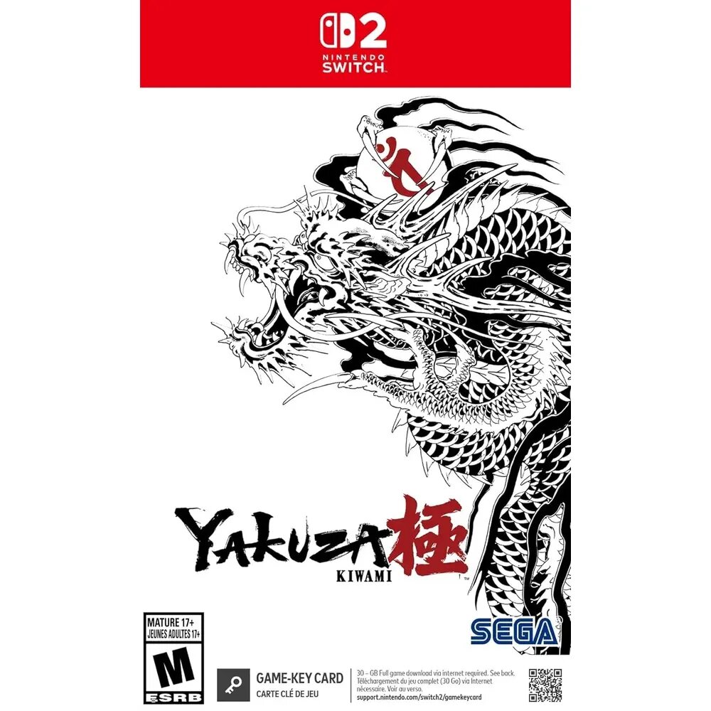 Игра Yakuza Kiwami (Game-Key Card) (Nintendo Switch 2, русская версия) Ryu Ga Gotoku Studio Blu-ray диск 18+