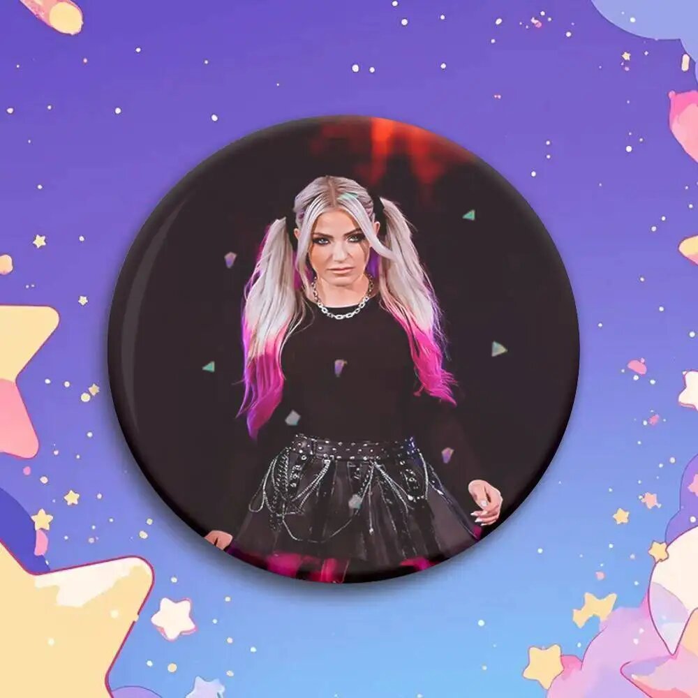 Булавки A-Alexa Bliss мультяшные значки 25x25 мм Розовый, 75x75 mm, z1