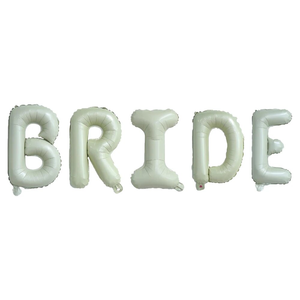 Белые шары Bride из фольги, cream