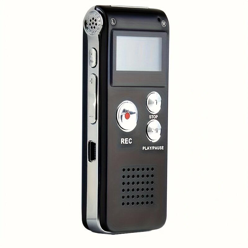 Цифровой диктофон 8 ГБ, USB, 650 ч записи, мини-плеер MP3, 1 шт, черный