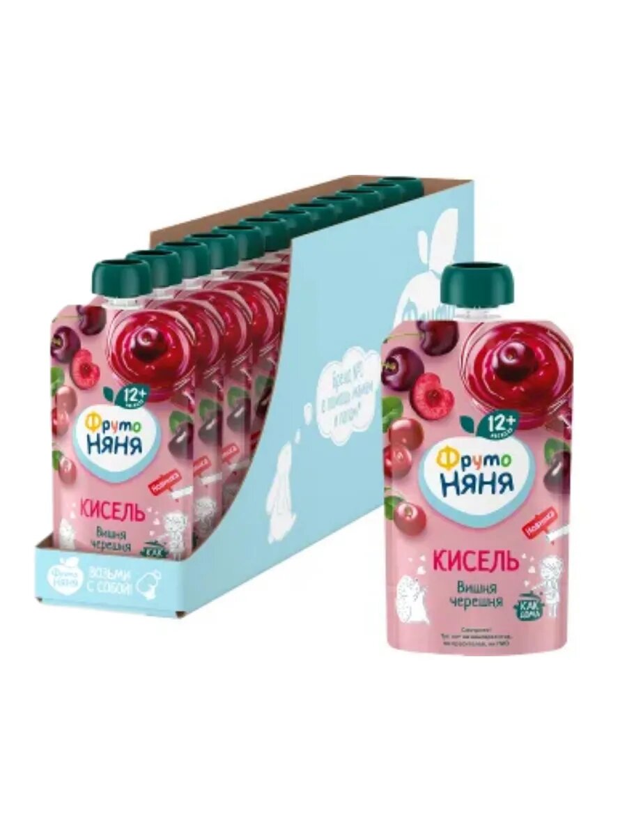 ФрутоНяня Кисель из вишни и черешни, 130 г