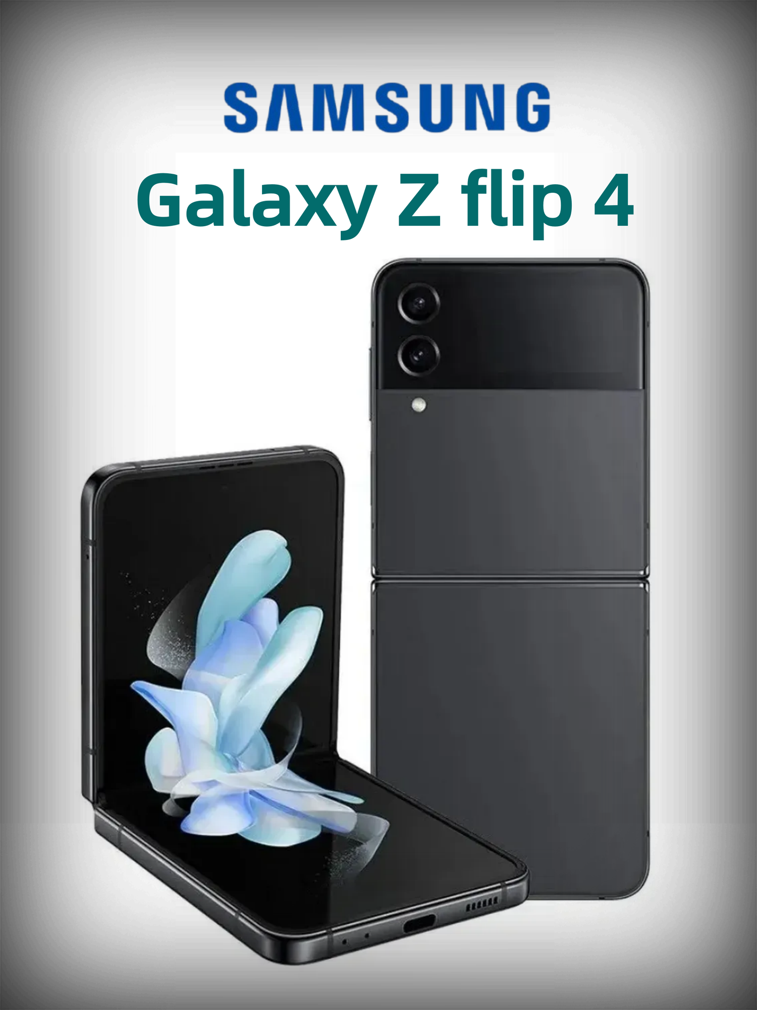 Samsung Смартфон Galaxy Z Flip 4 Global 8/256 ГБ, черный，NFC