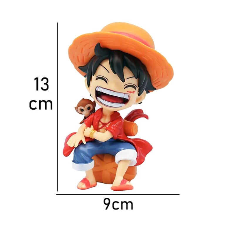Фигурка One Piece Луффи с Бонни, 13см, красный