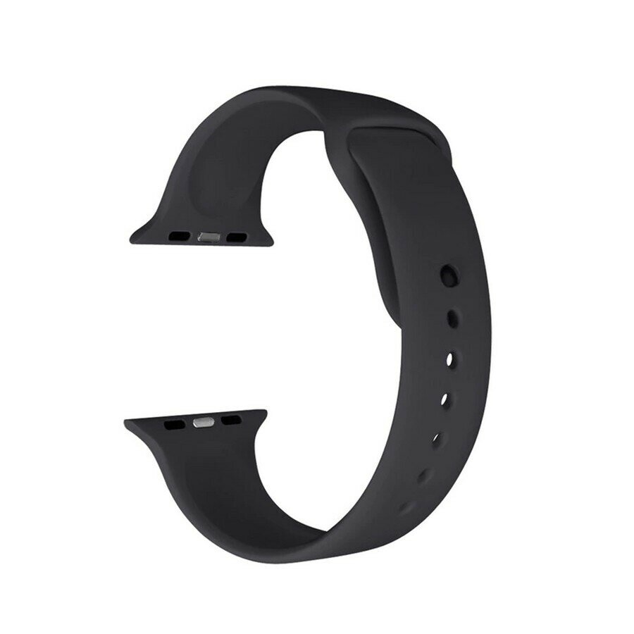 Силиконовый ремешок для Apple Watch 38/40/41mm черный