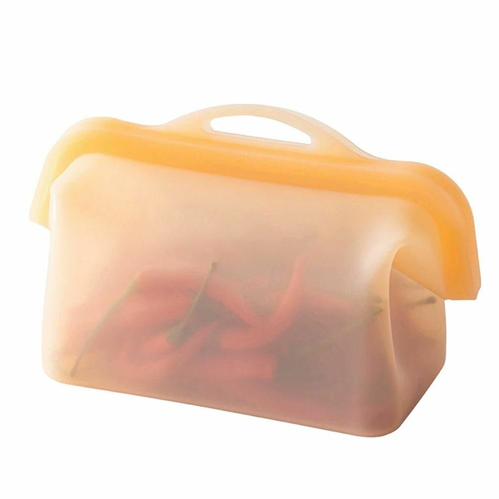 Пакет для продуктов и заморозки, пищевой силикон, фиолетовый, 1 шт.